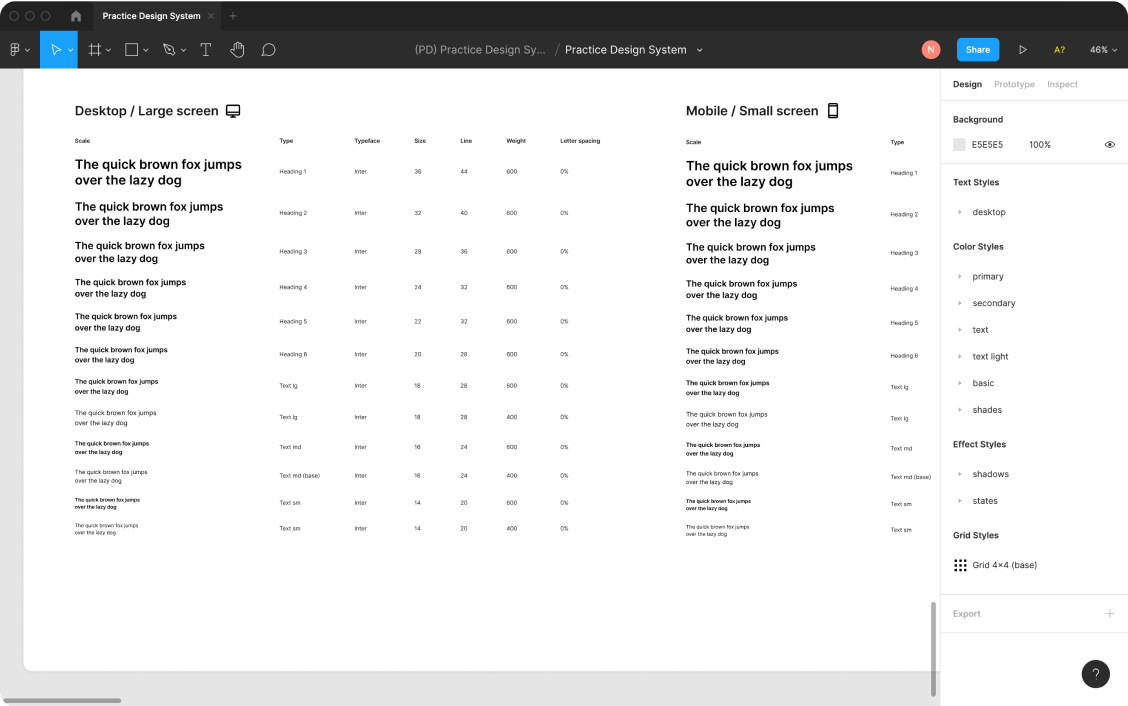 Practice — Design System For Figma