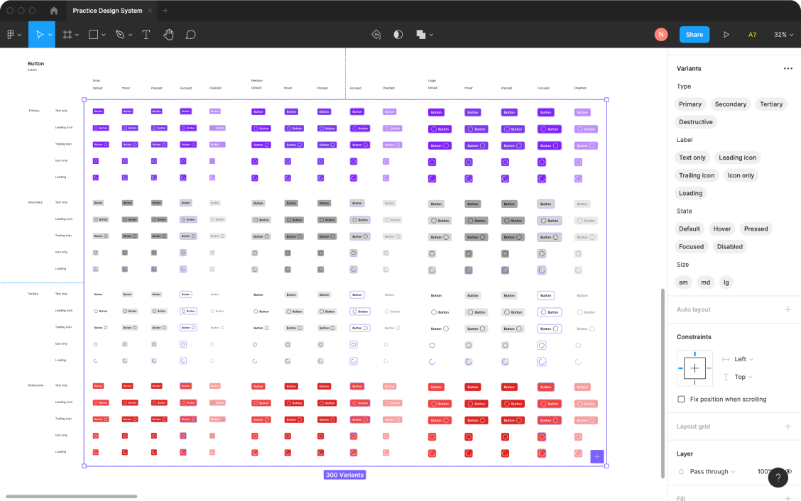 Practice — Design System For Figma